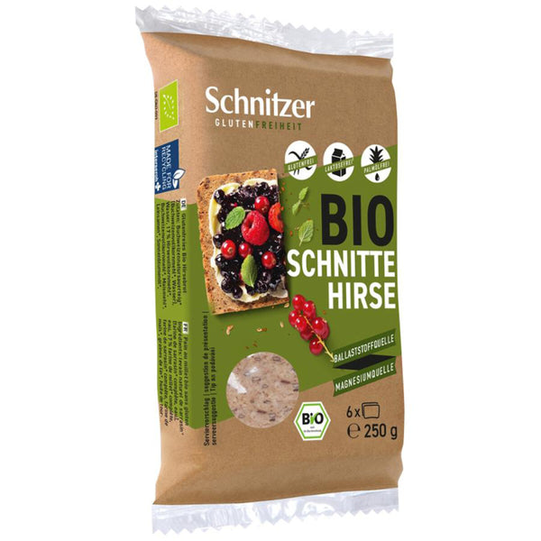 Schnitzer Hirseschnitten mit Buchweizen Brot glutenfrei weizenfrei BIO ...